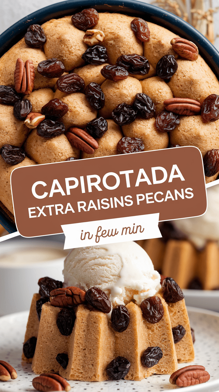 Capirotada with Extra Raisins and Pecans